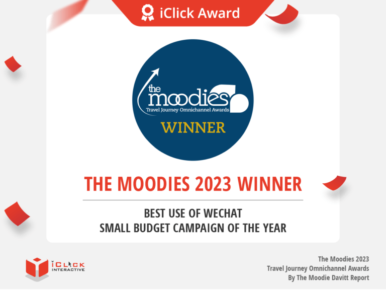iClick Wins Two Awards from The Moodies 2023: Best Use of WeChat and ...